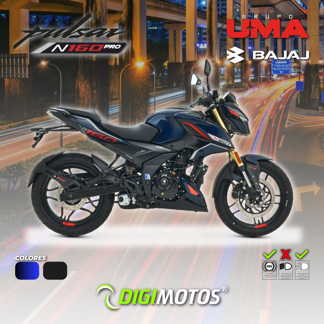 PULSAR N 160 FI UG PRO | Moto 160cc premium - Digimotos